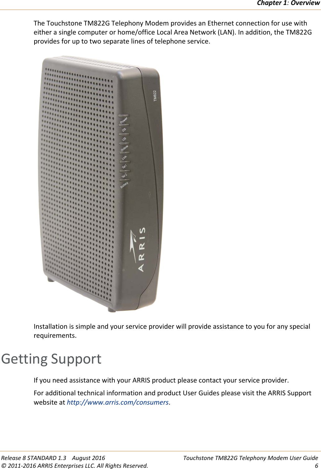 Arris Modem Tm822 Link Light Blinking Orange | Shelly Lighting