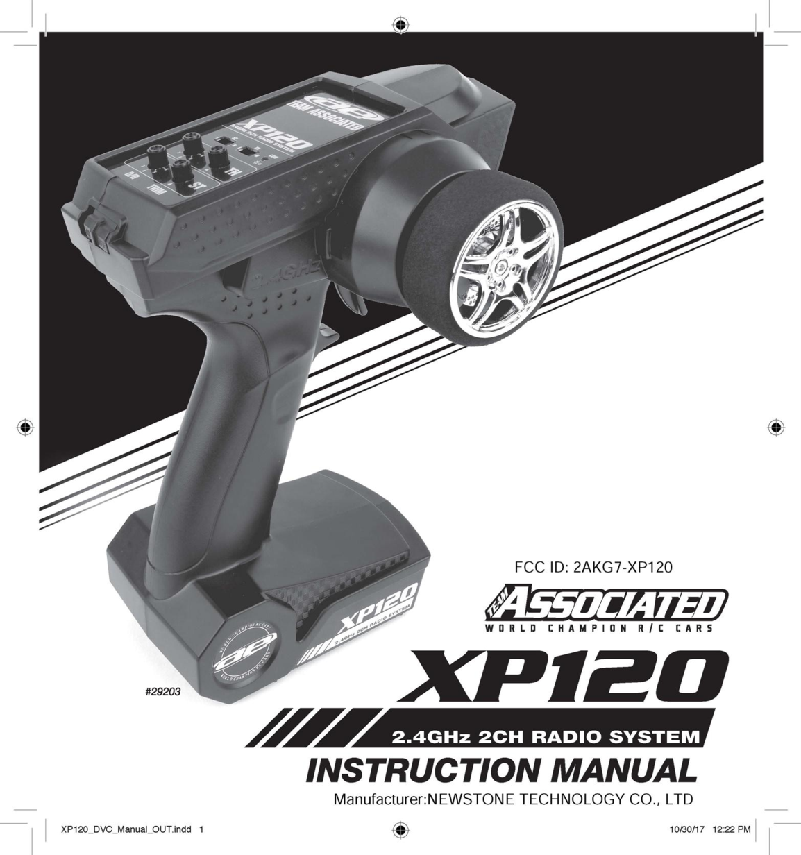 Associated Electrics XP120 2.4G Transmitter User Manual