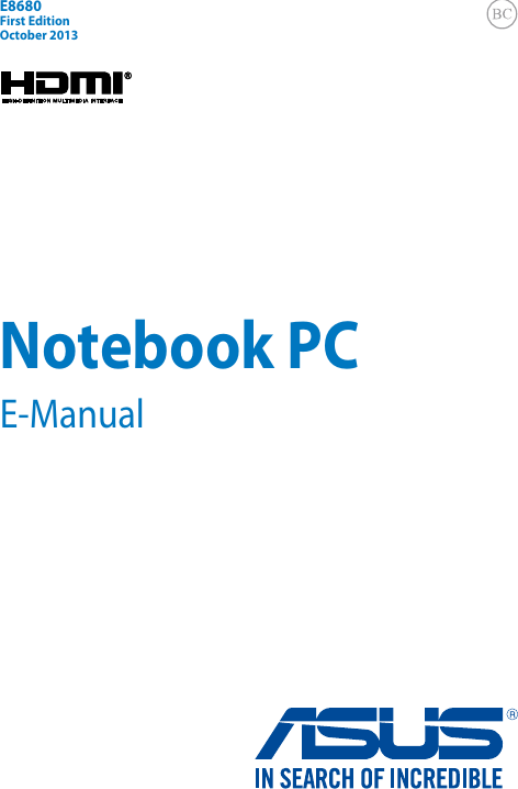 Asus Asuspro Essential Pu301La E8680 Users Manual