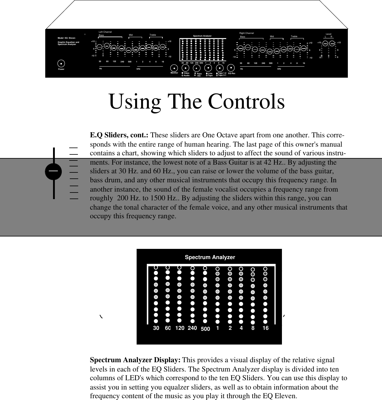 Audiosource Stereo Equalizer Eq Eleven Users Manual