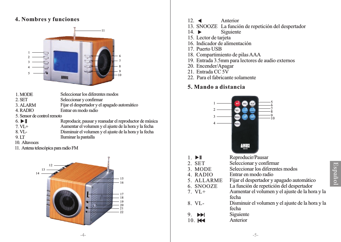 August MB300_EC_20160920 MB300 ES