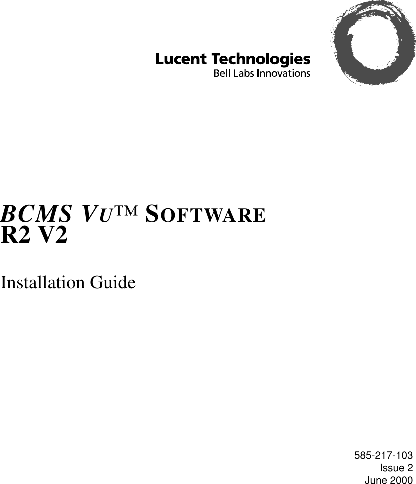 Avaya Bcms Vu R2 V2 Installation Guide