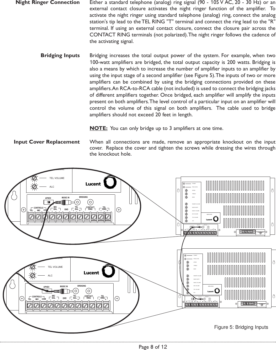 Avaya Bogen Telephone Paging Amplifier 35 And 100 Watt s Installation ...