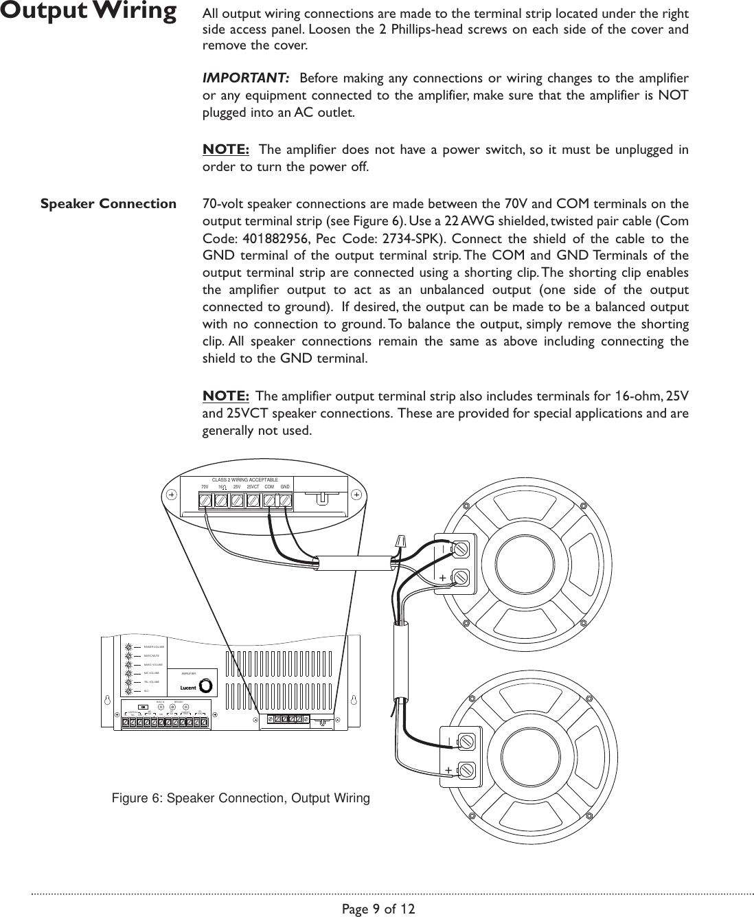 Avaya Bogen Telephone Paging Amplifier 35 And 100 Watt s Installation ...