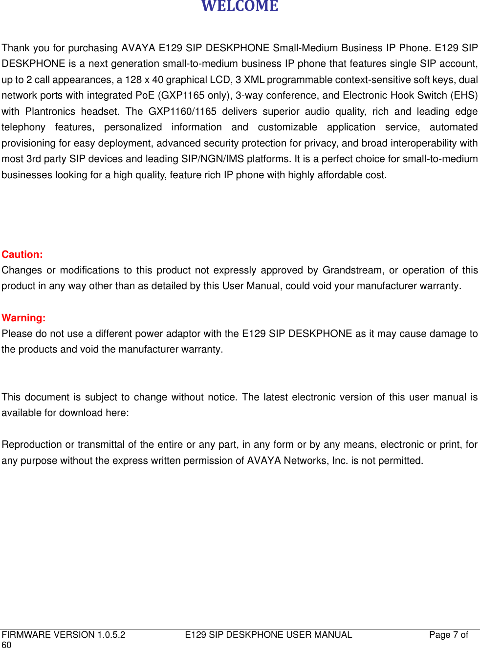 Avaya E129V13 Sip Deskphone User Manual Avaya E129V13 Sip Deskphone User Manual
