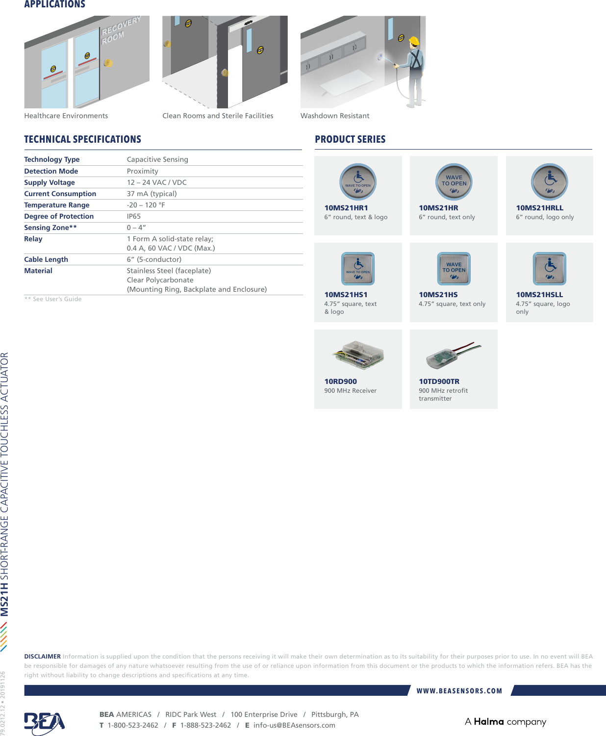 BEA MS21 Cut Sheet Cs