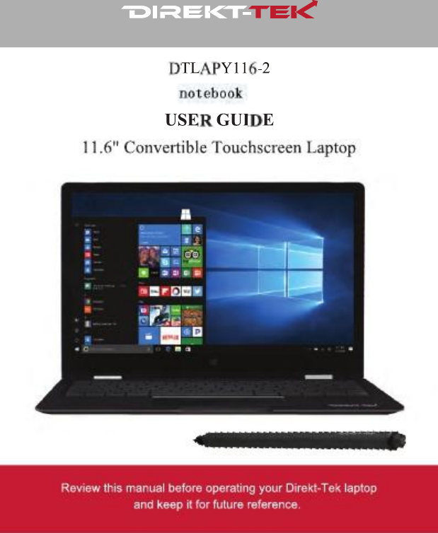 BMORN TECHNOLOGY DTLAPY116-2 notebook User Manual