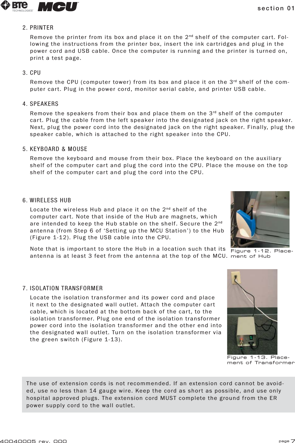BTE Technologies WER-1 MCU Wireless User Manual 40040005 01 ...