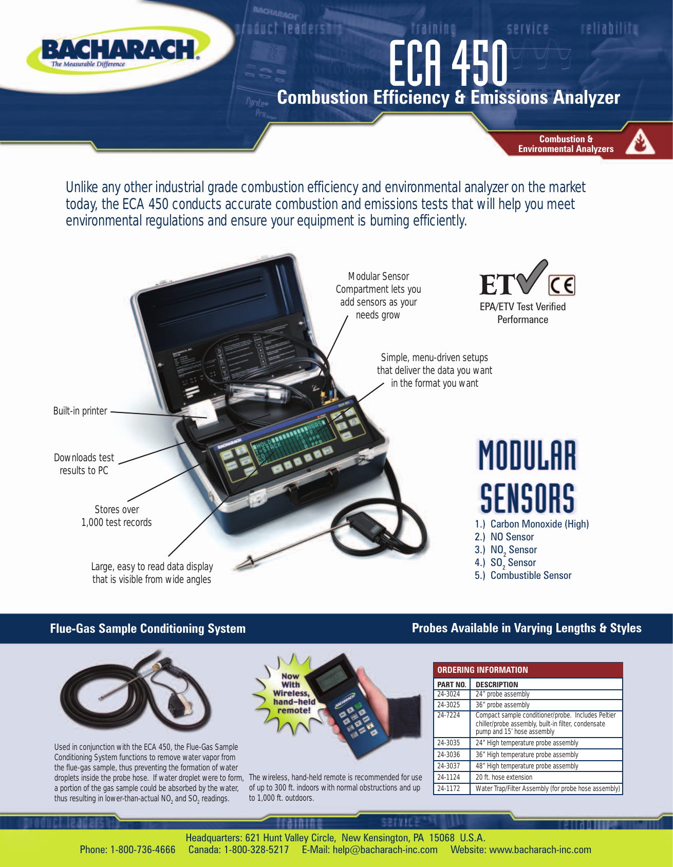 Bacharach ECA 450 User Manual To The 508b58ae 084c 4428 a7f3 826069ff37dd