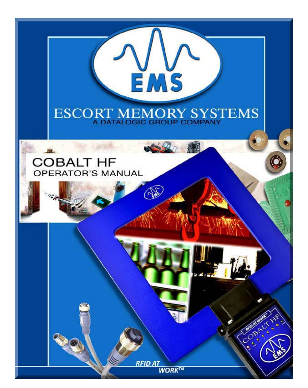 Balluff COBALT-01 RFID Reader / Writer (HF-CNTL-422-01) User Manual ...