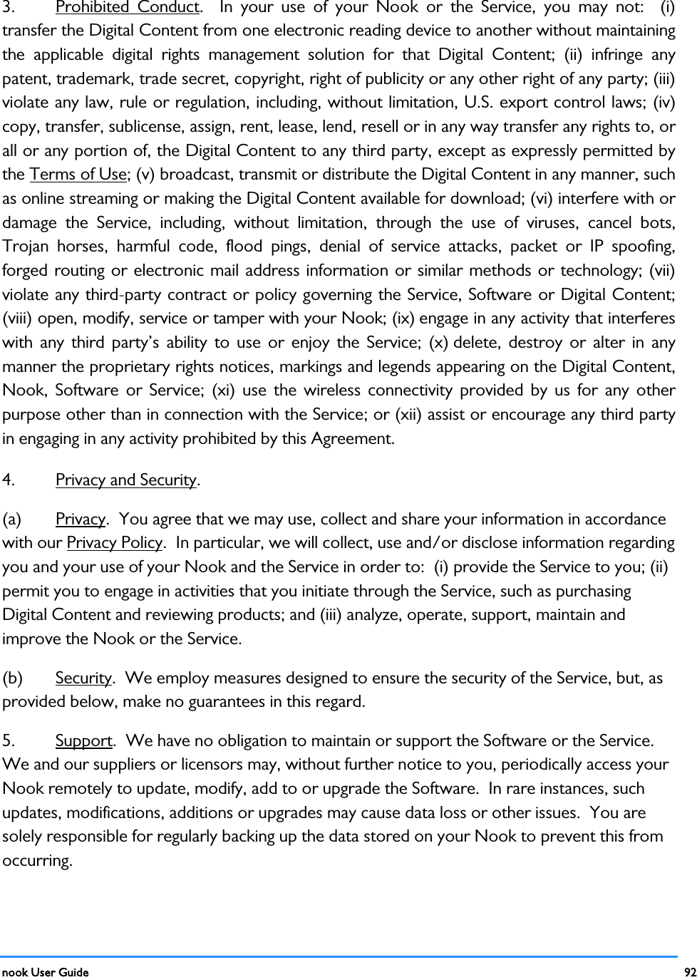 Barnes and Noble com BNRZ100 eBook Reader User Manual