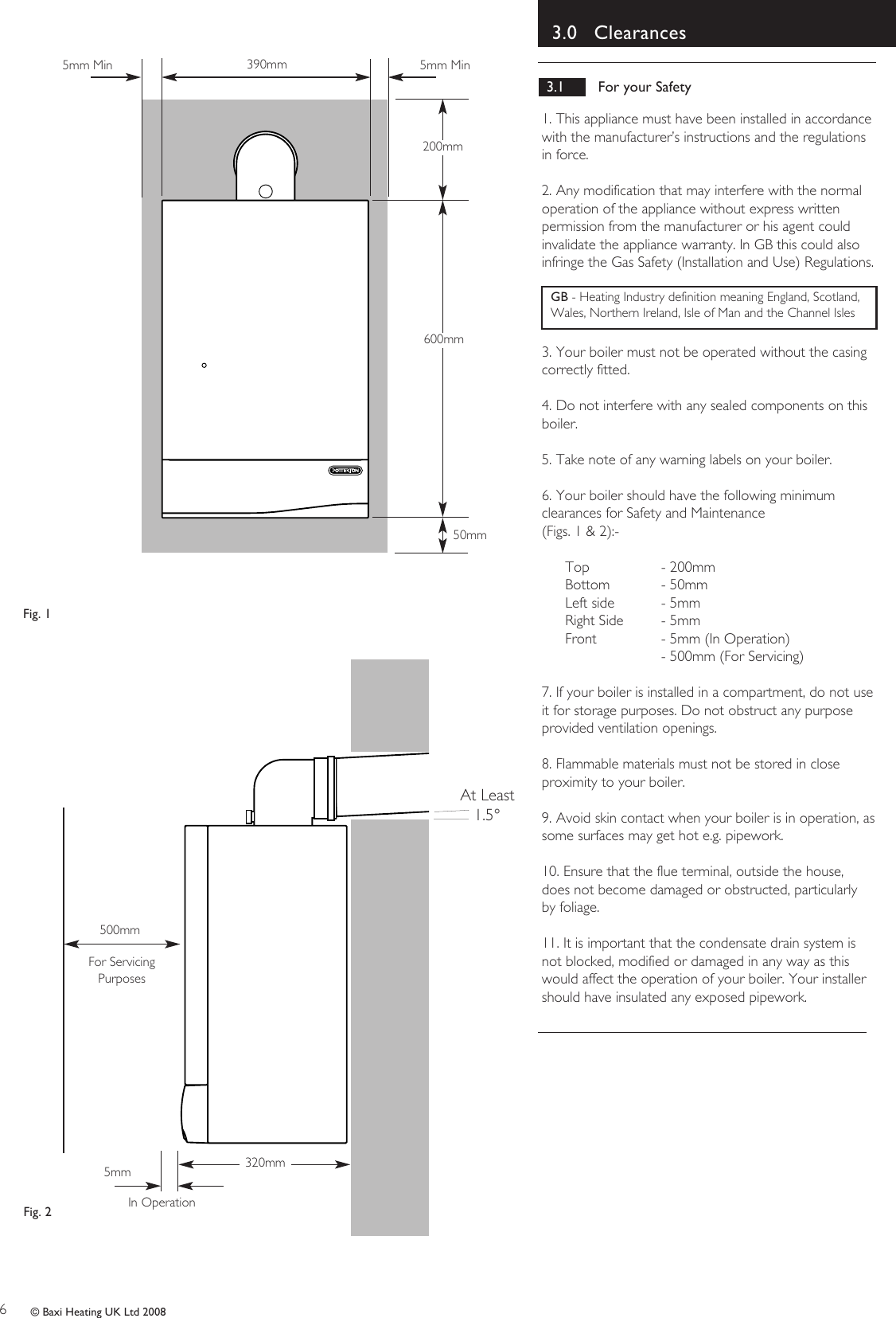 Baxi Potterton Promax 15 2 Users Manual 5113639 Operating