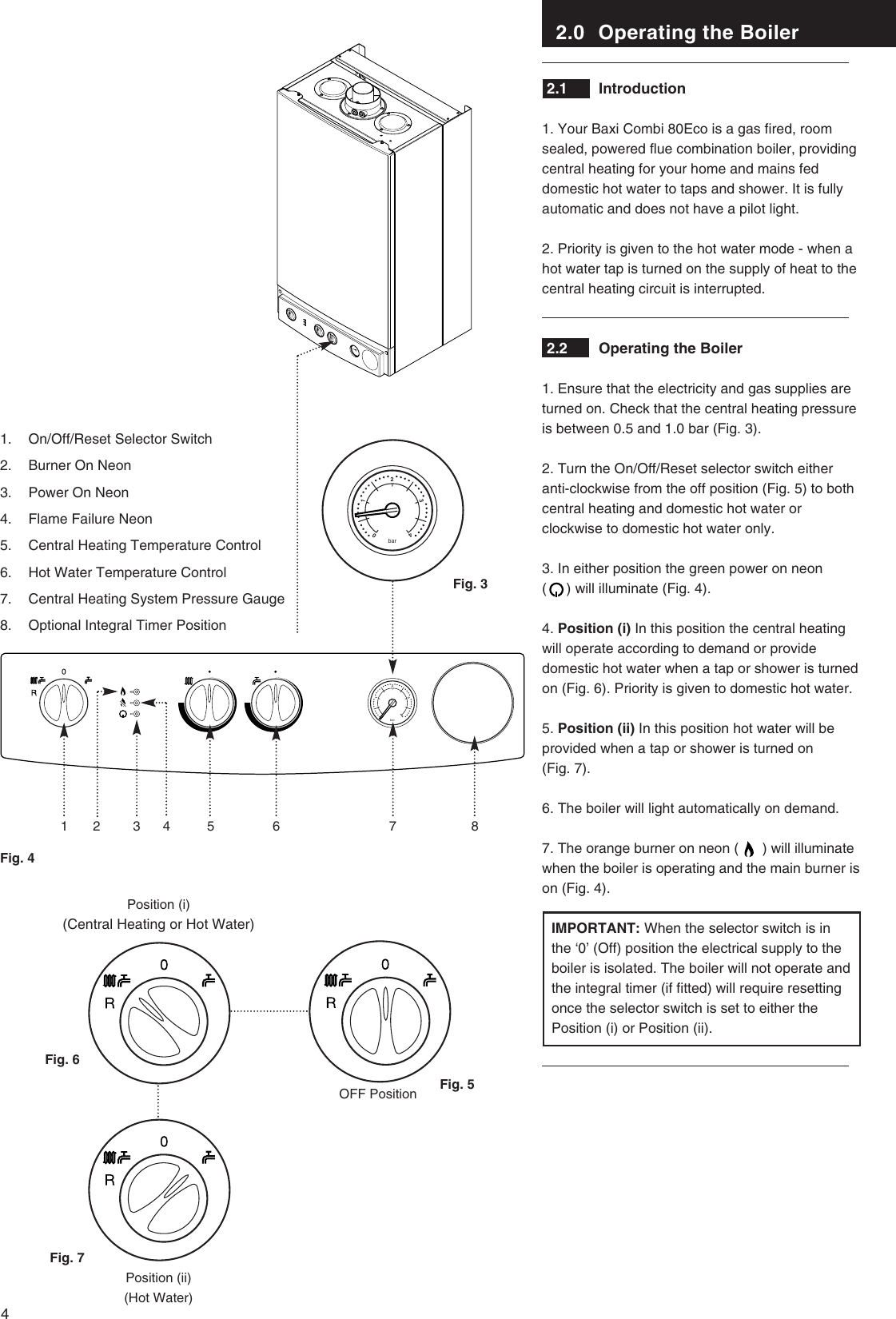 Baxi Combi 80 Eco Owners Manual 247937