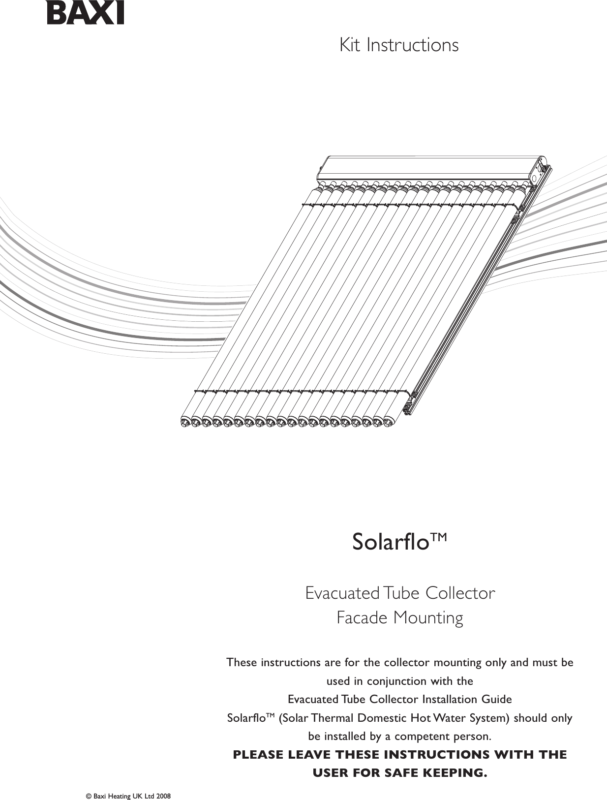 Baxi Solarflo Evacuated Ttube Facade Quick Start Guide
