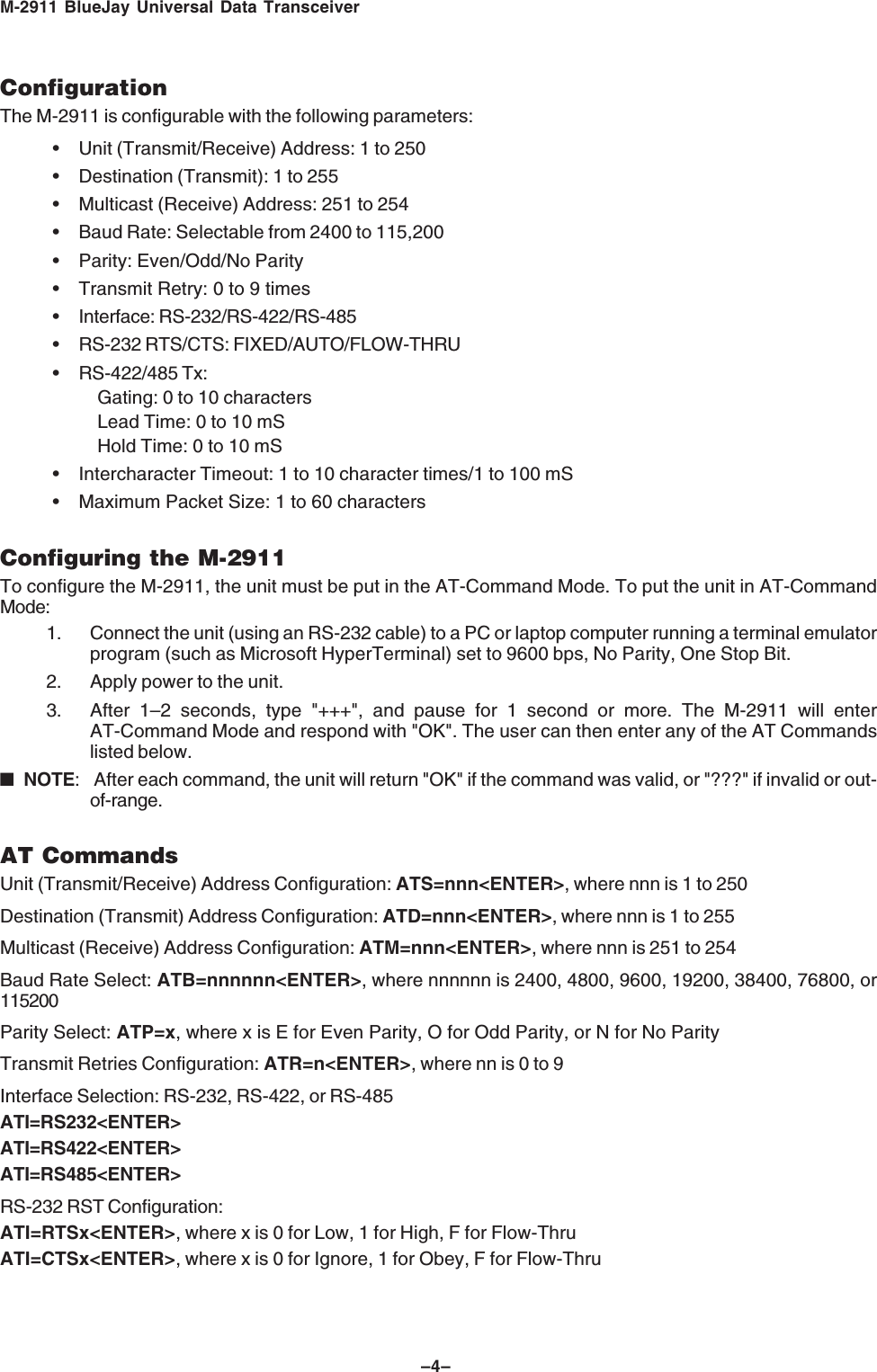 Beckwith Electric M2911 DSS Universal Data Transceiver User Manual M ...