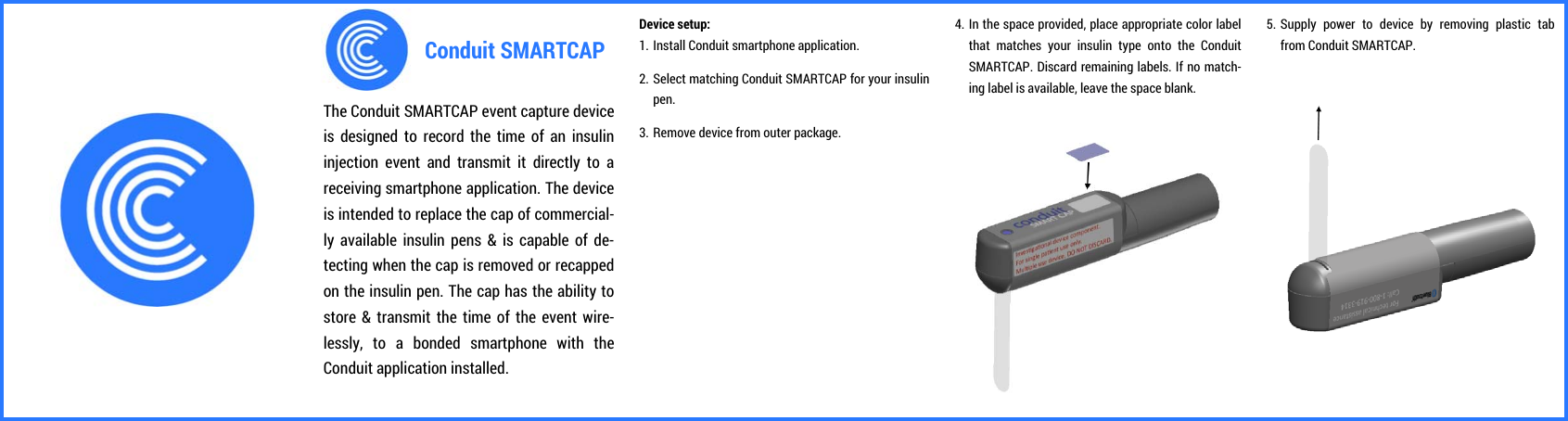 Becton Dickinson and CHRONOS 8D013 User Manual Conduit SMARTCAP IFU ...