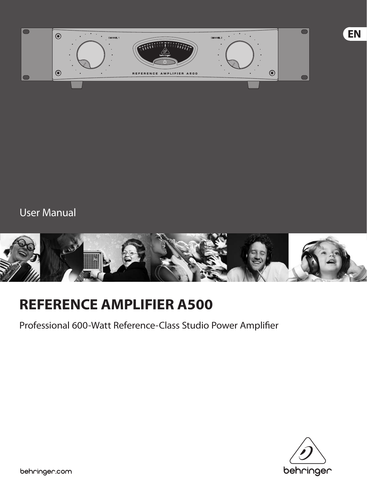 Behringer A500 Users Manual REFERENCE AMPLIFIER