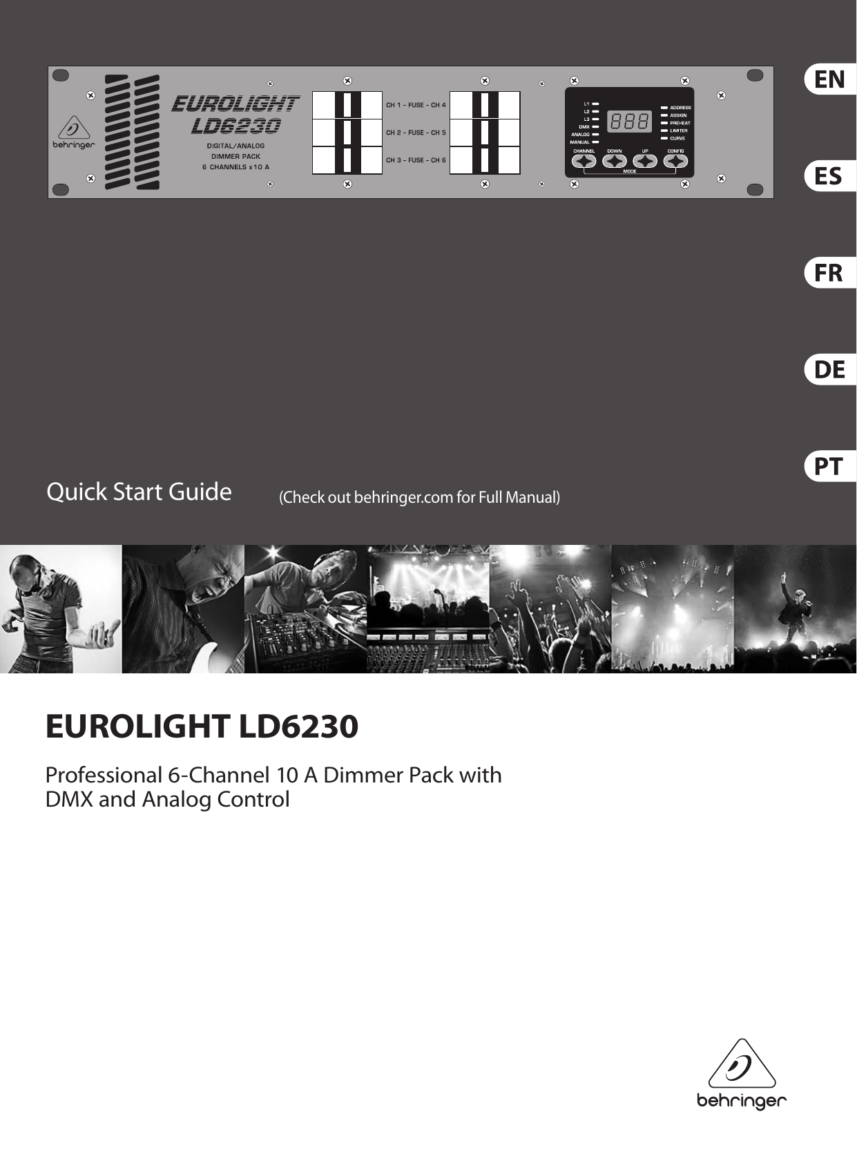 Behringer Eurolight Ld6230 Quick Start Manual