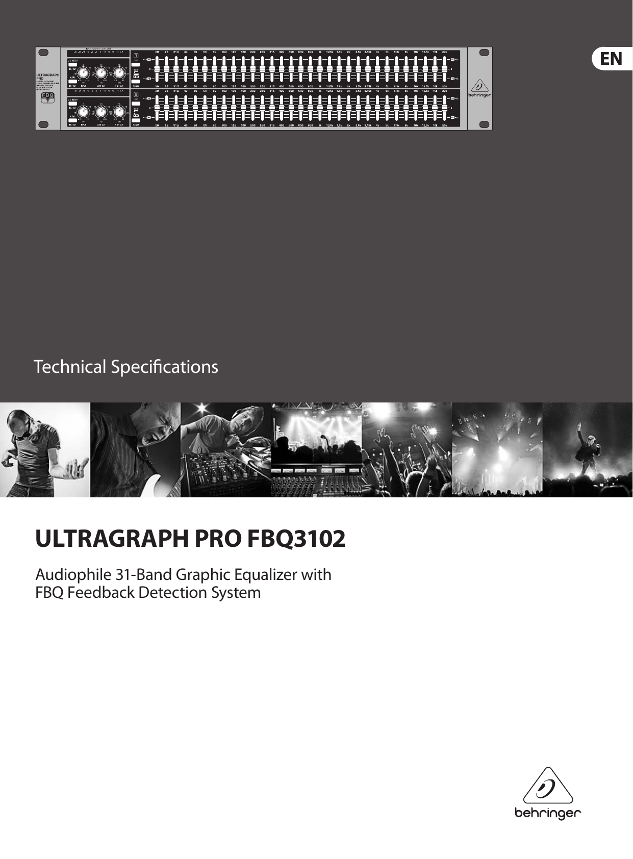 Behringer Ultragraph Pro Fbq3102 Specification Sheet