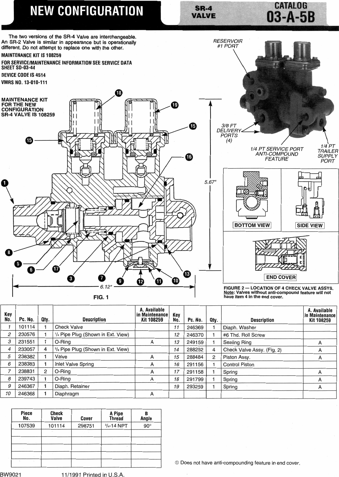 Bendix 03 A 05B Users Manual BEN.PARTSCATALOG.03A01
