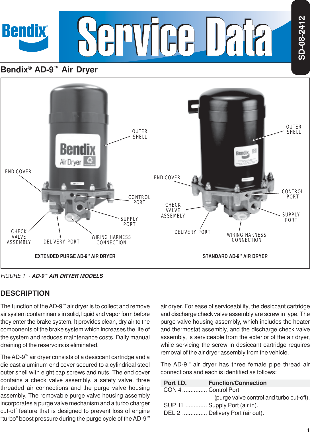 Bendix Ad 9 Air Dryer Users Manual ManualsLib Makes It Easy To Find ...