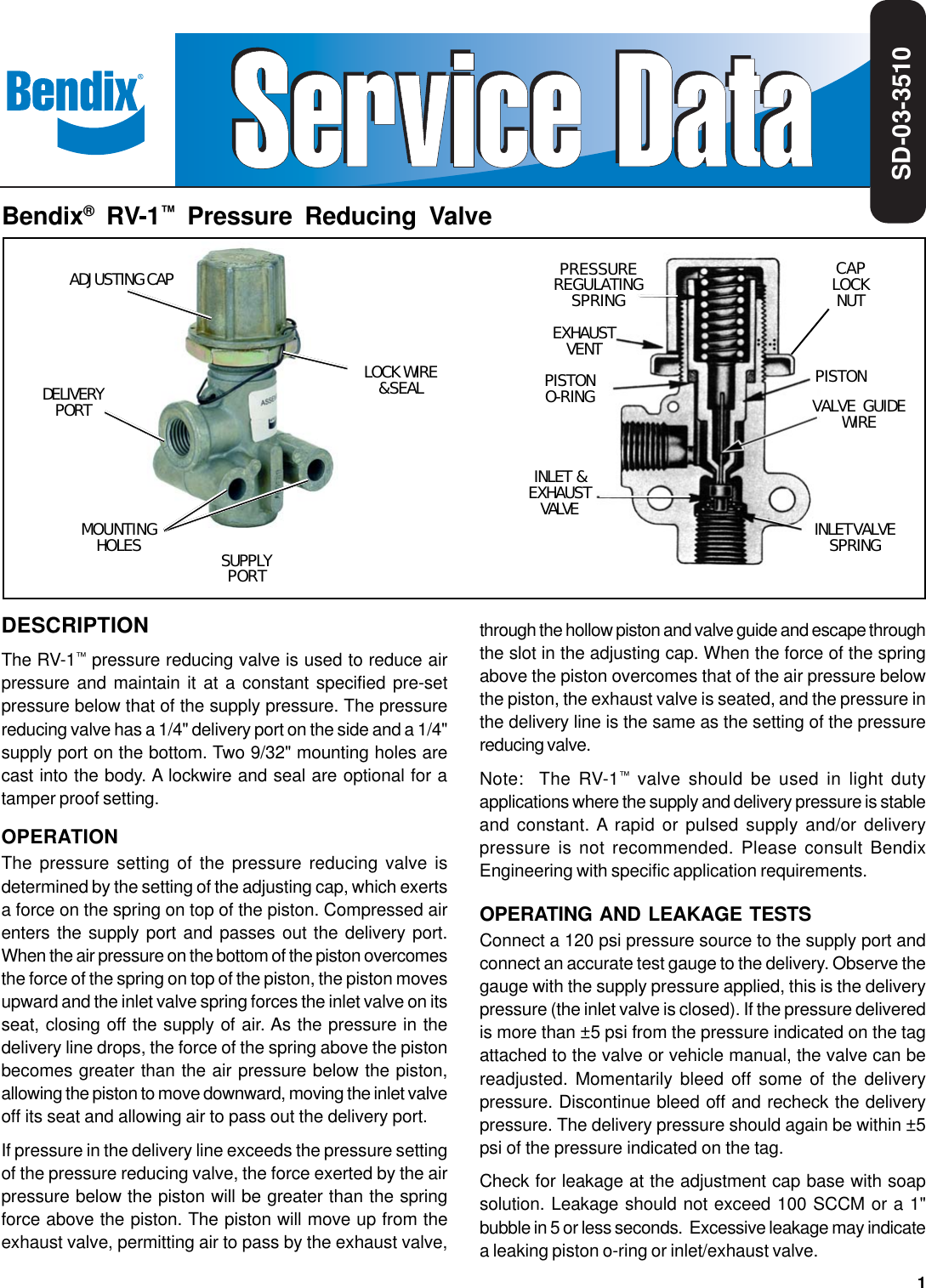 Bendix Bw1577 Users Manual Sd033510