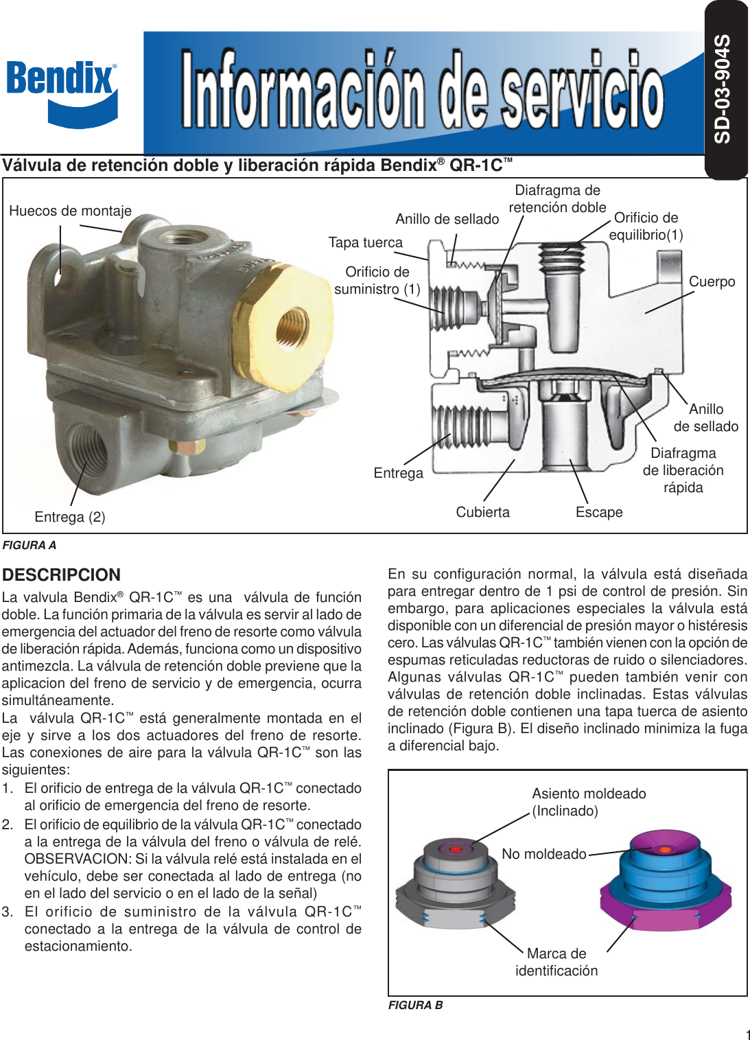 Bendix Bw1585S Users Manual SD 03 904S