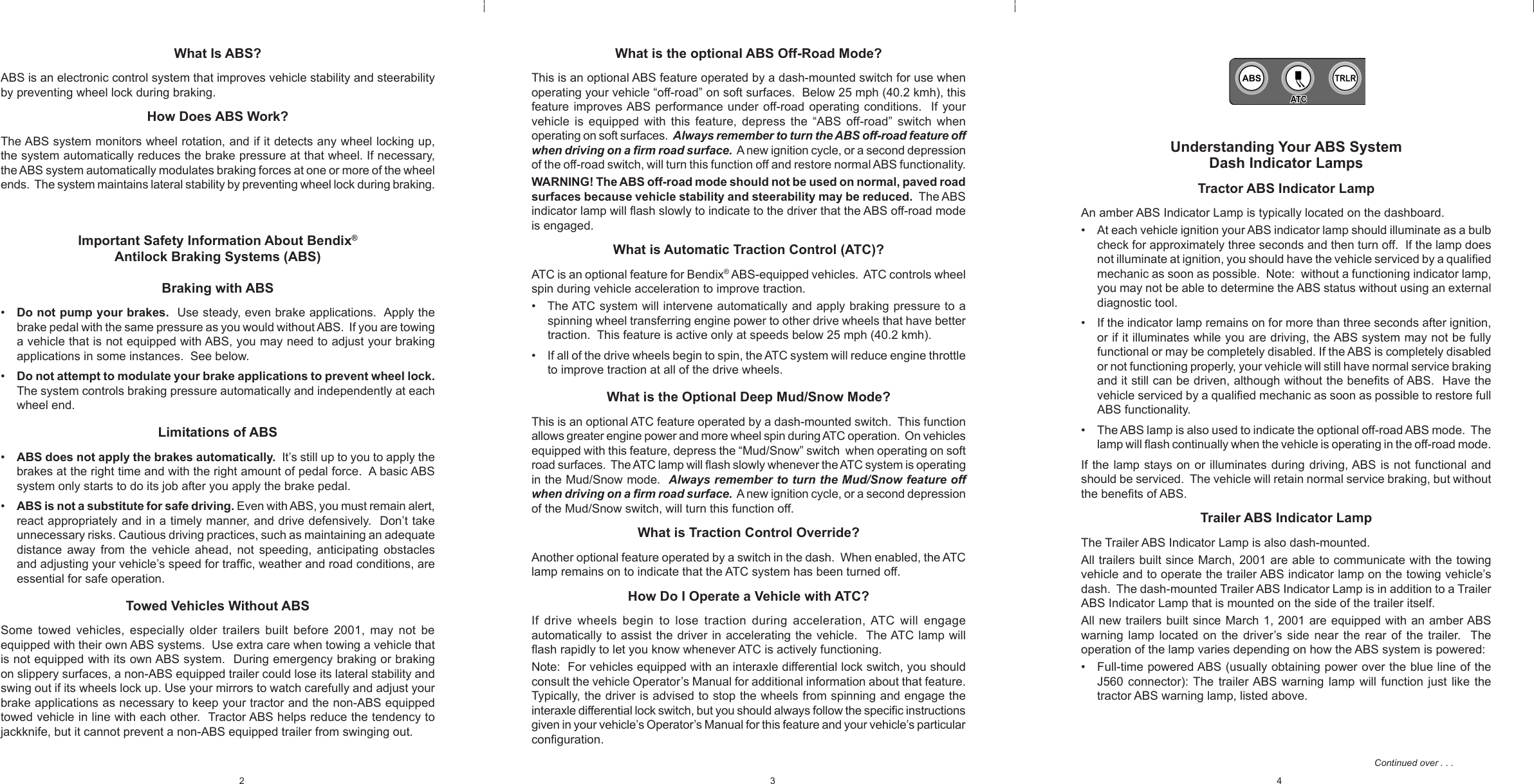 Bendix Bw2266 Users Manual