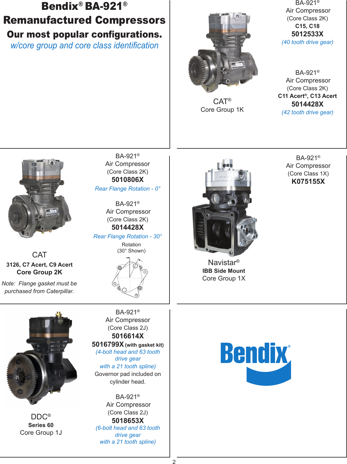 Bendix Bw2525 Users Manual 550/750 Compressor Flyer