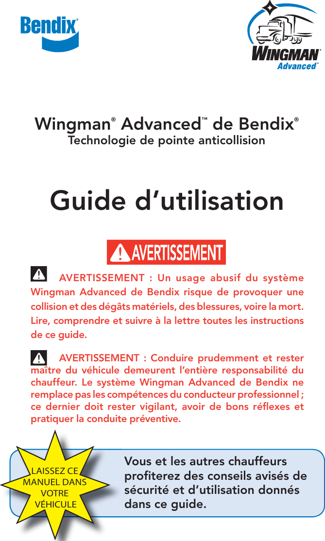 Bendix Bw2850F Users Manual BW2850 Wingman Advanced_OP_manual_FreC_Rev_