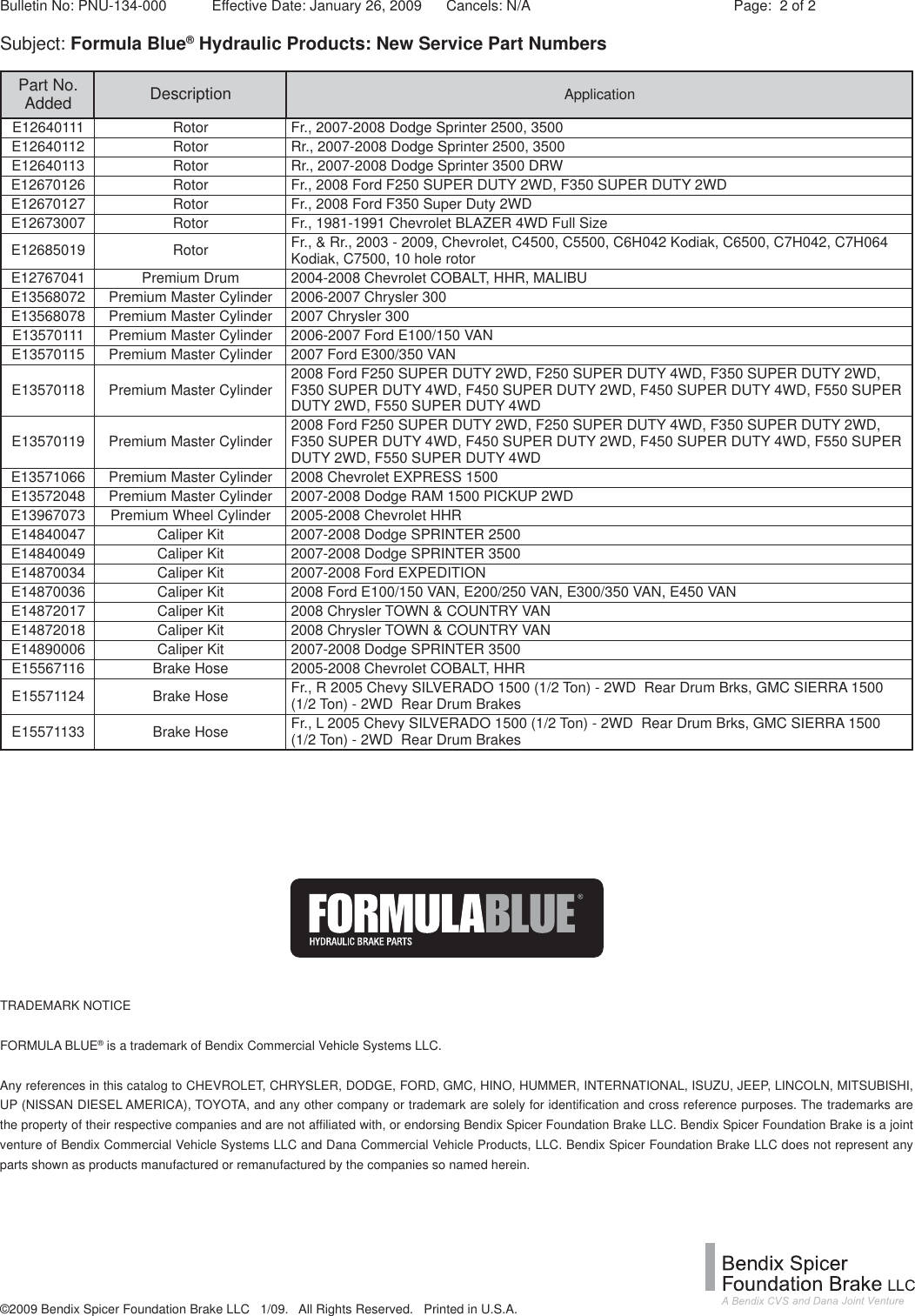 Bendix Pnu 134 Users Manual 000