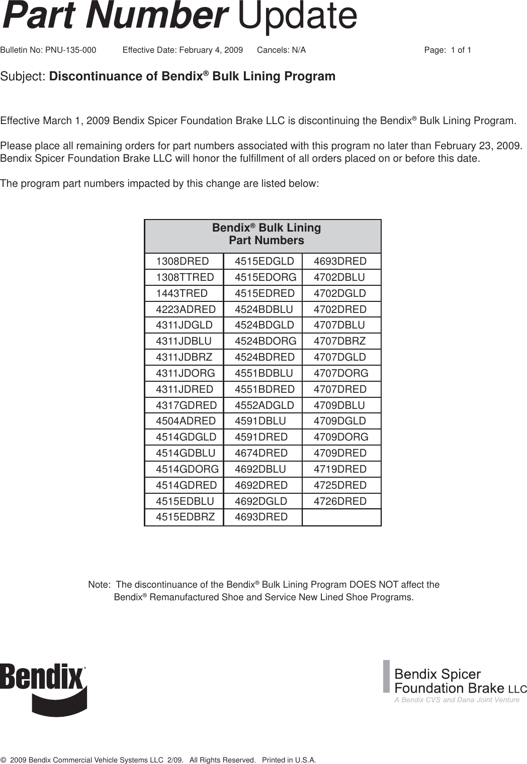 Bendix Pnu 135 Users Manual 000