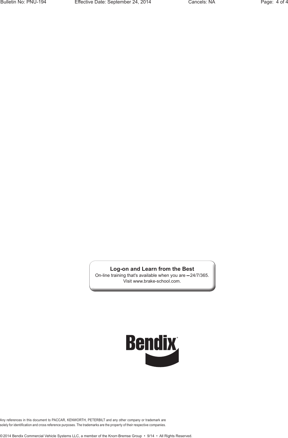 Bendix Pnu 194 Users Manual 194_US_000