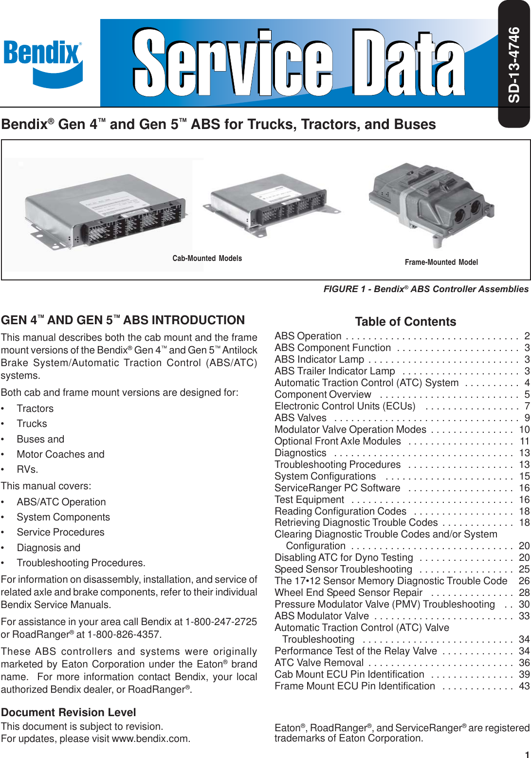 Bendix Sd 13 4746 Users Manual 4746_1_to_12e.p65