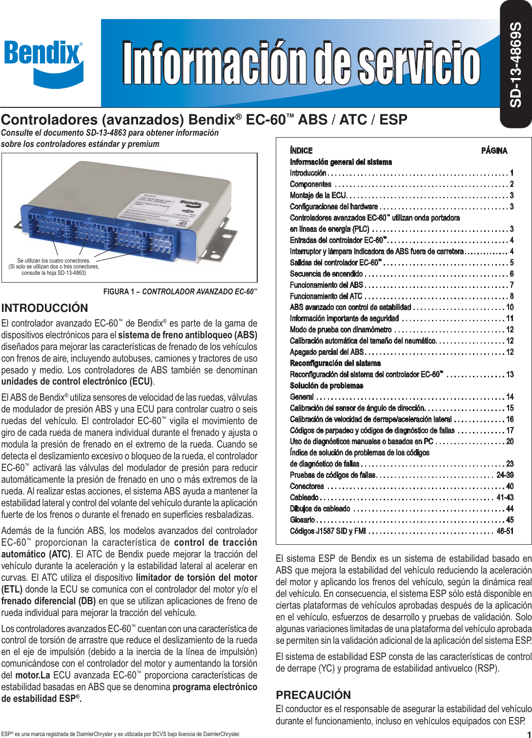 Bendix Sd 13 4869S Users Manual 4869b_3 11 Spanish From ASIST A