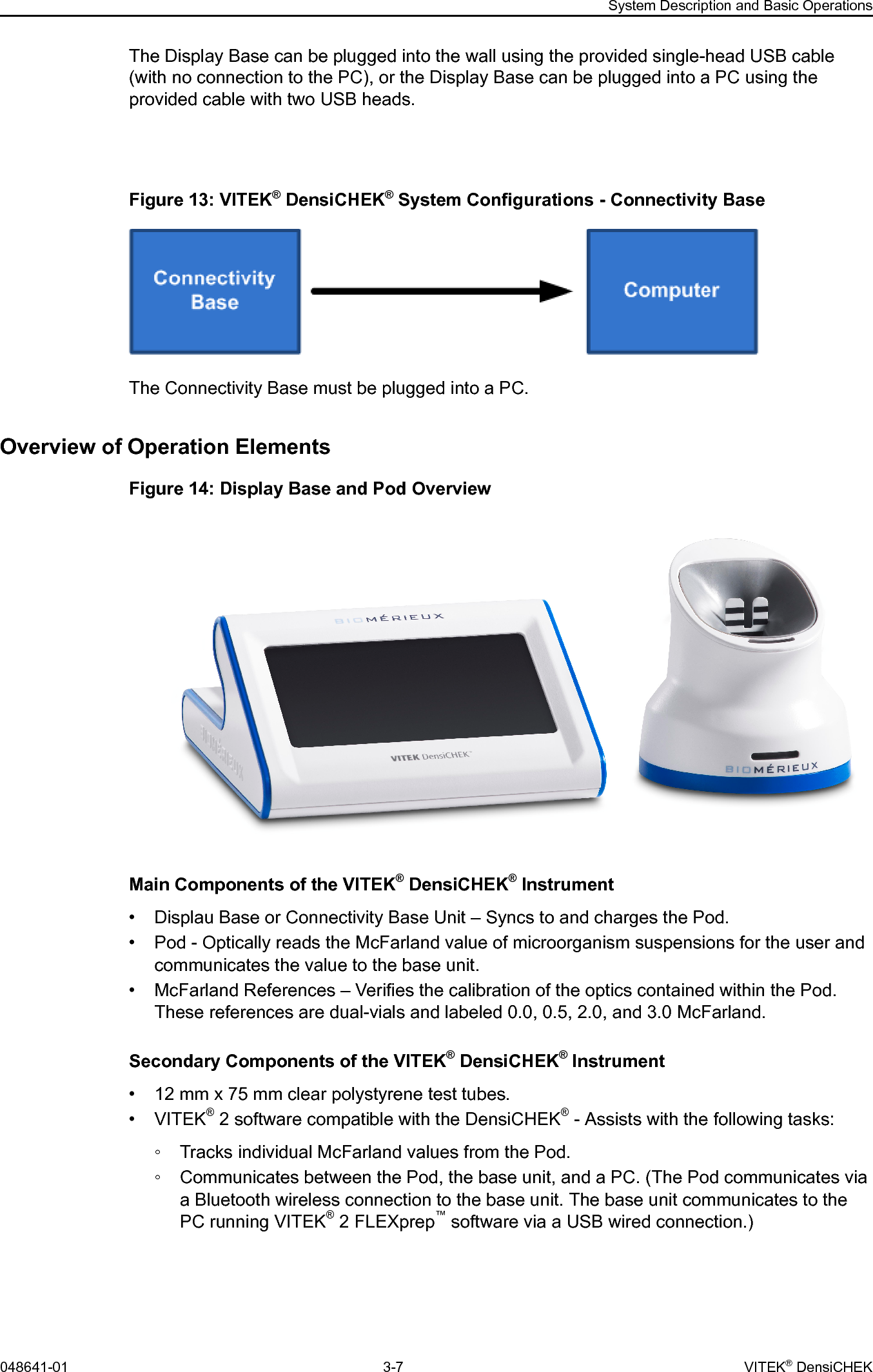 BioMerieux VTK01 POD User Manual VITEK DensiCHEK
