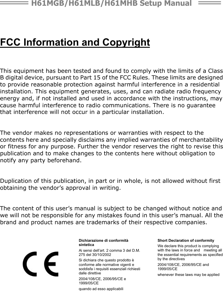 Biostar H61Mhb Owners Manual IH61H MHS & IH61K IH61M MHS_130603