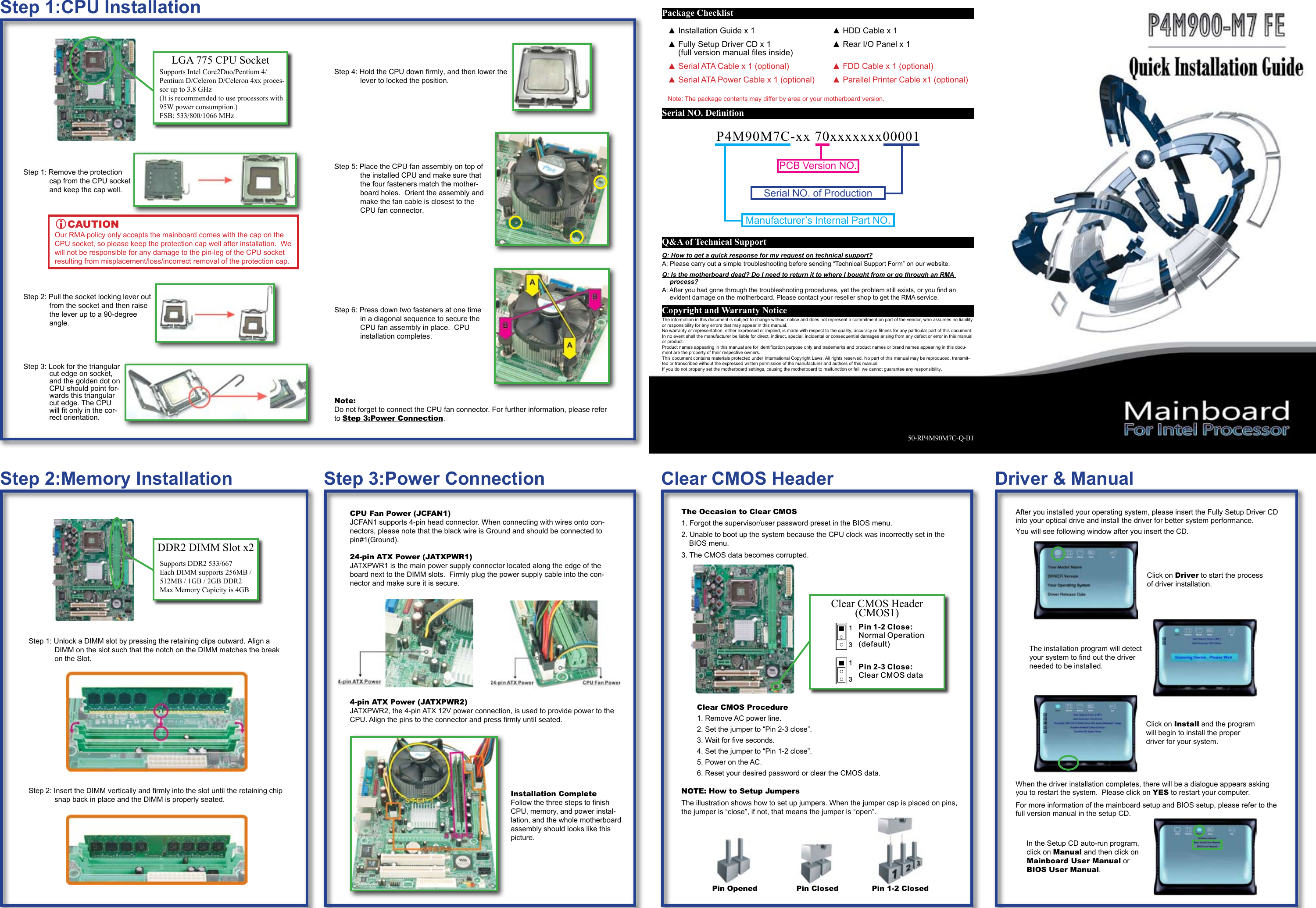 Biostar P4M900 M7 Fe Quick Start Guide