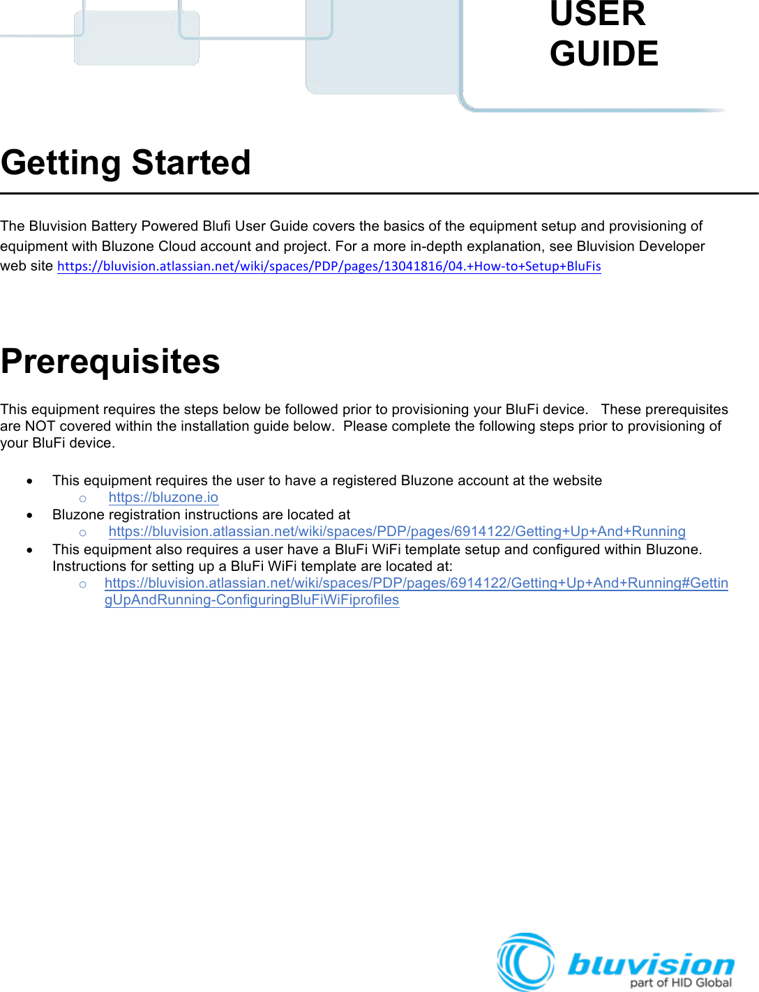 BluVision BLUFIBAT Battery Blufi User Manual BATTERBLUFI USERGUIDE