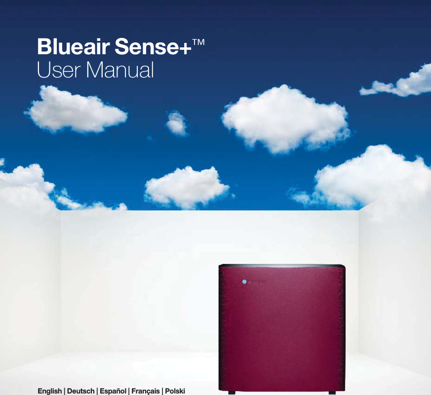Blueair SENSEPLUS Air cleaner User Manual manual