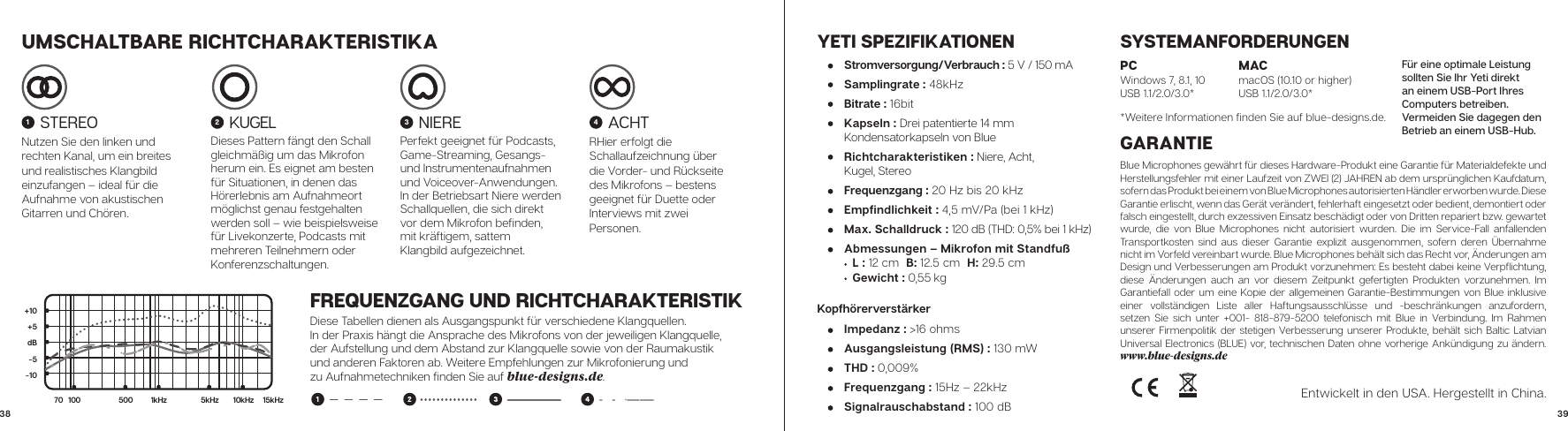 Blue Yeti Quick Start Guide DE