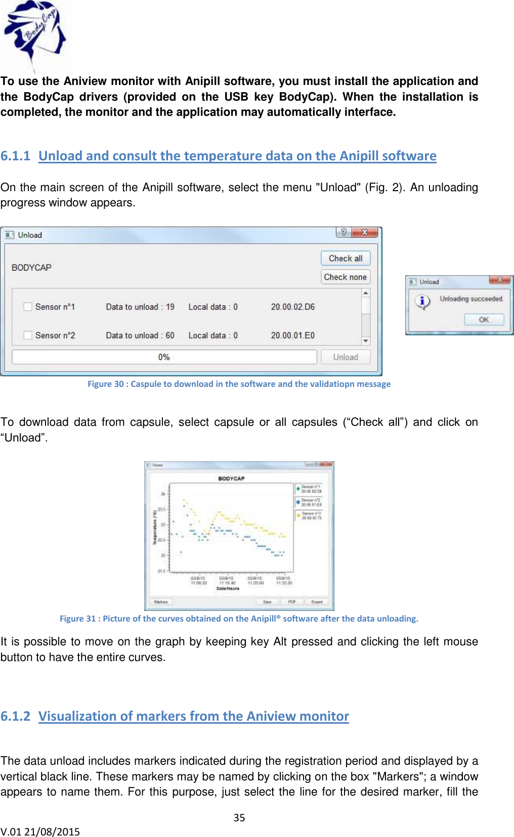 Bodycap 033 The monitor is intended to communicate in RF with the ...