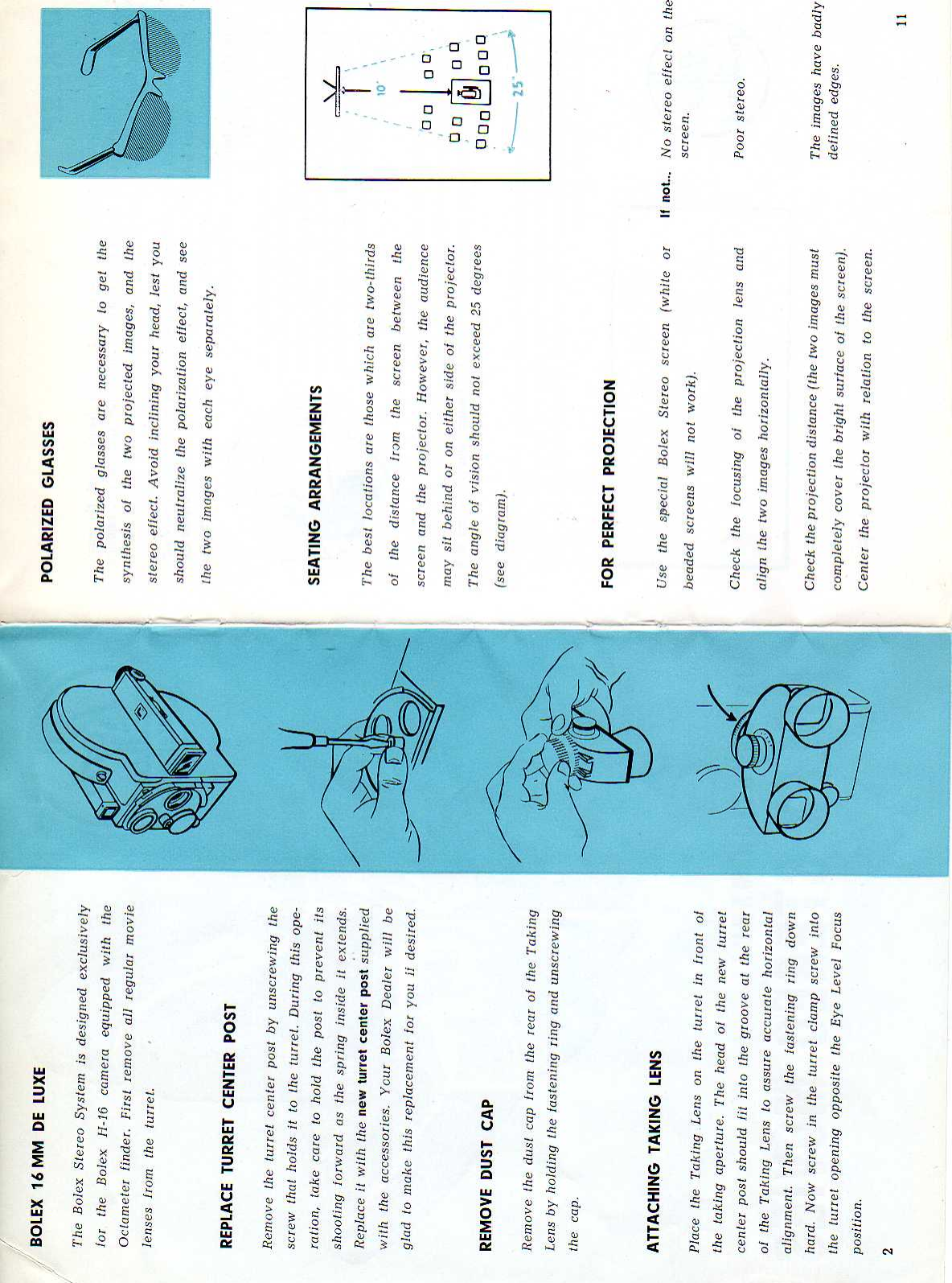 Bolex Paillard Stereo Movies Instruction Manual