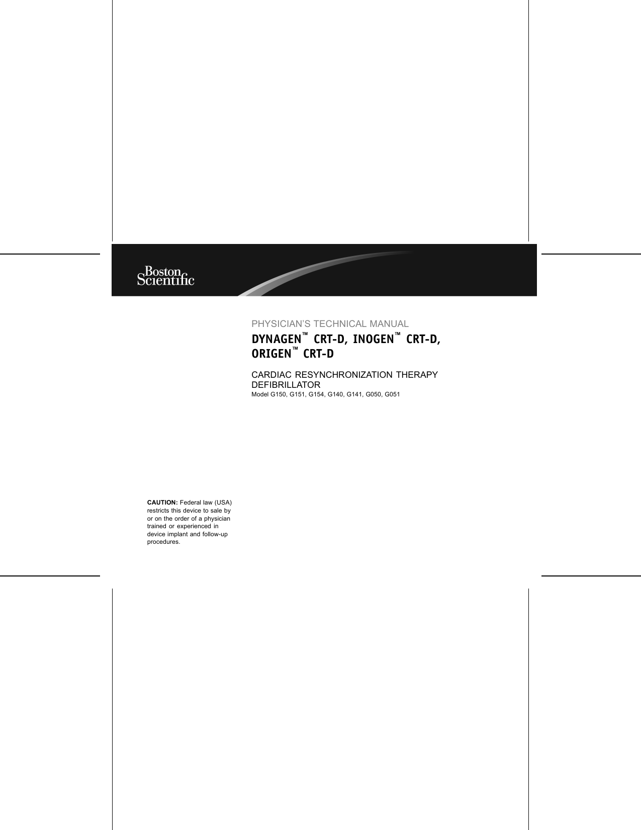 Boston Scientific CRMG17912 G168,G160,G166,G161,G164,D032,D030,D033 ...