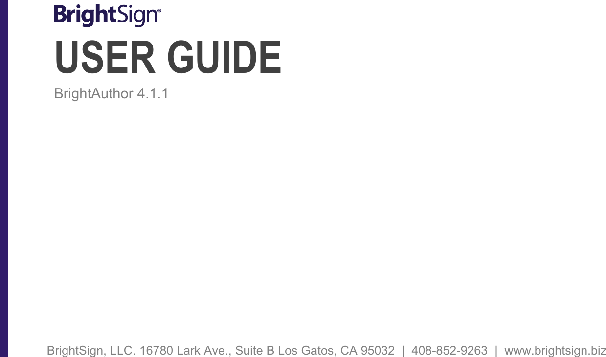 Bright Author User Guide (ver 4.1.1)