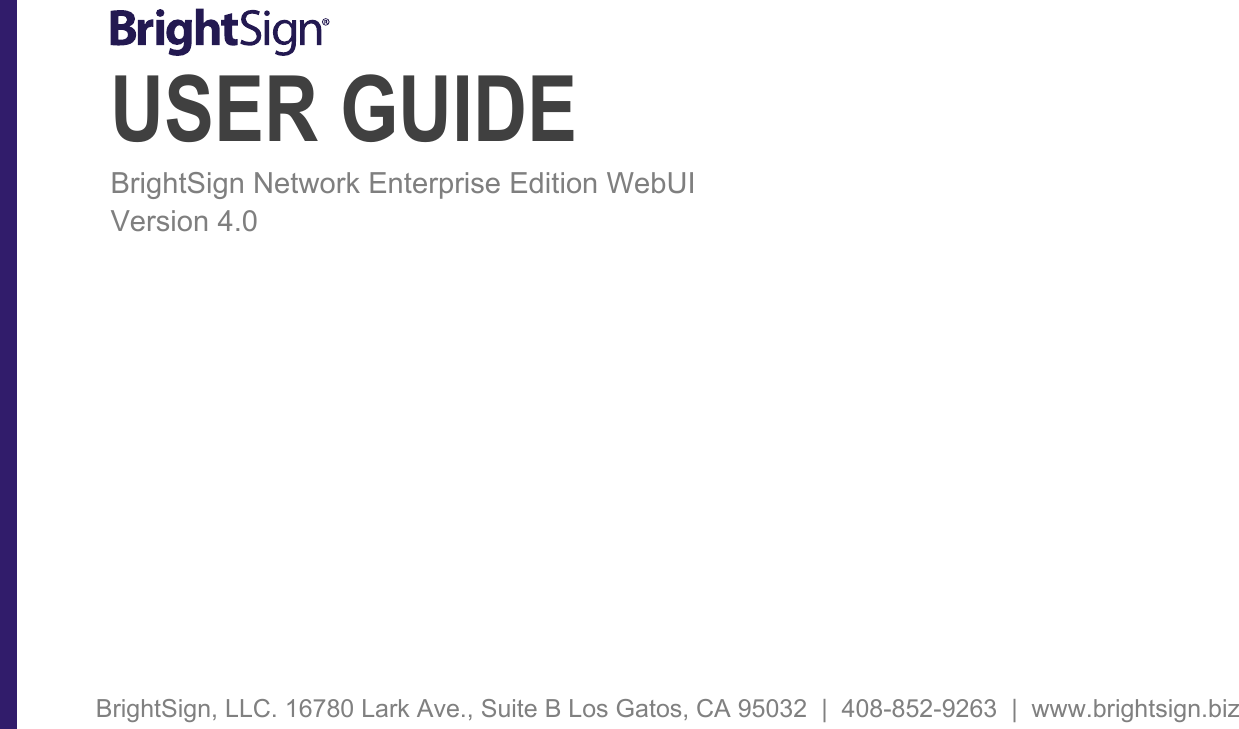 BSNEE Web UI User Guide (4.0)