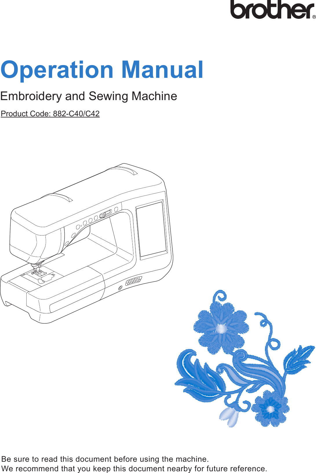 Brother 882 C40 C42 Users Manual