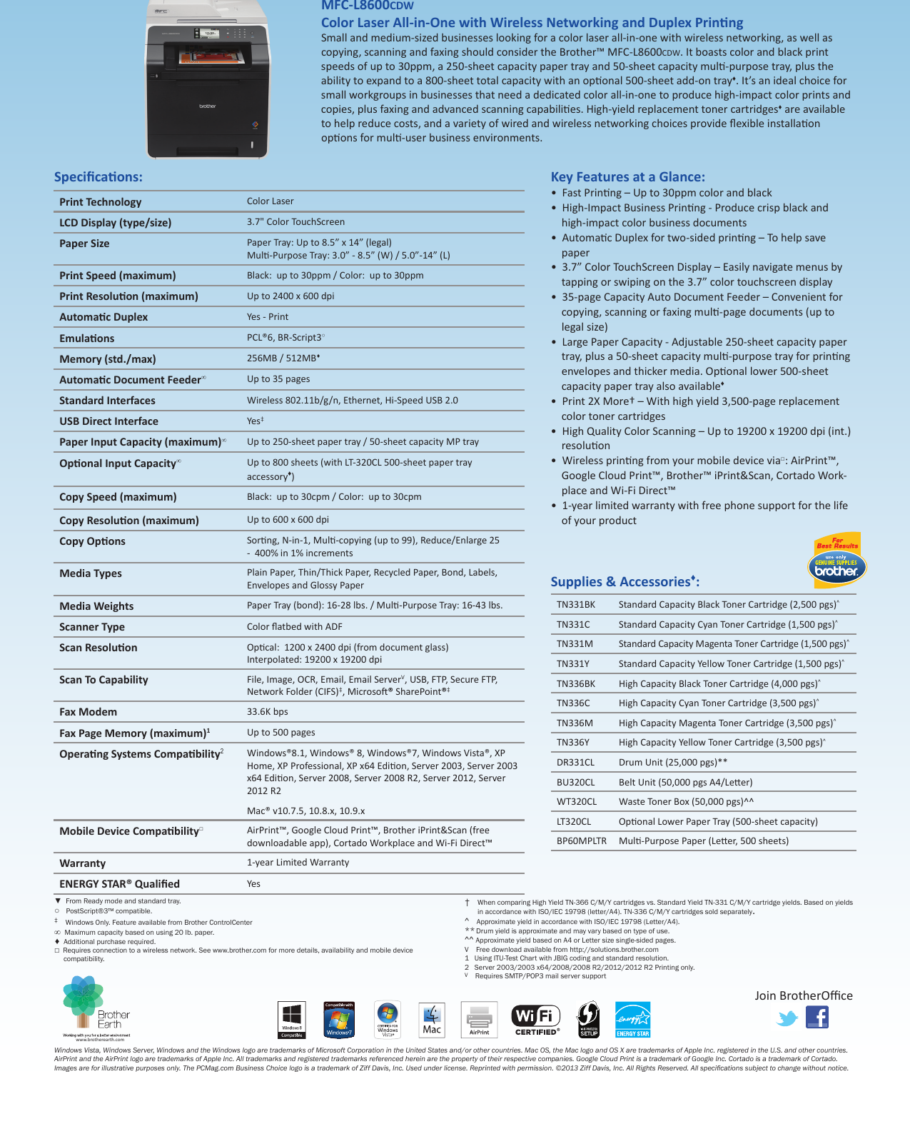 Brother Mfc L8600Cdw Brochure