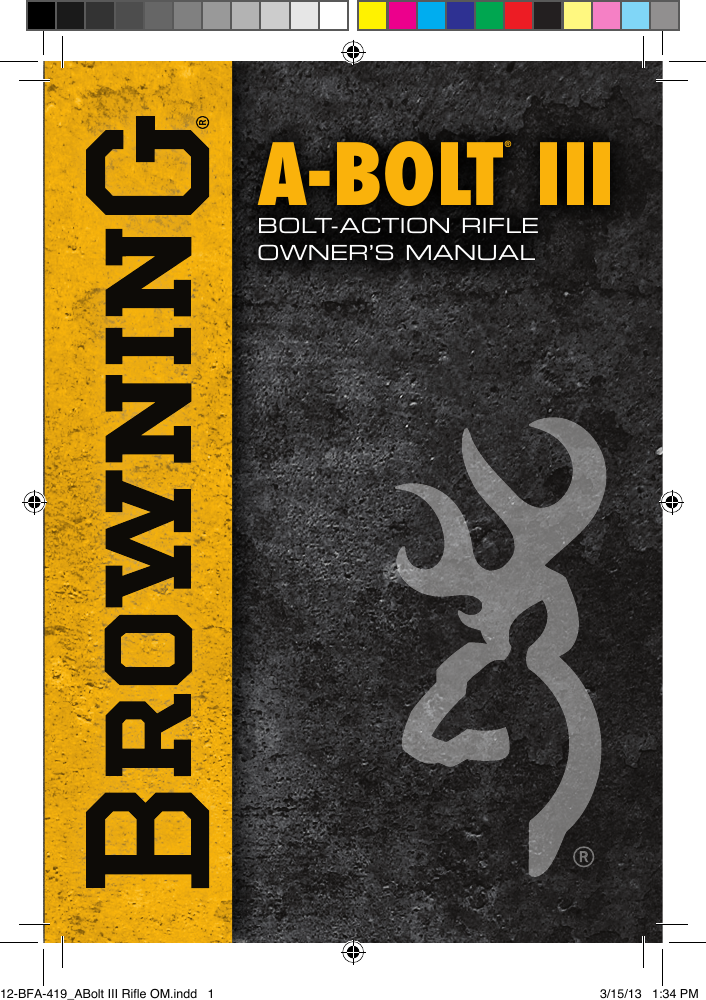 Browning Ab3 A Bolt Iii Owners Manual