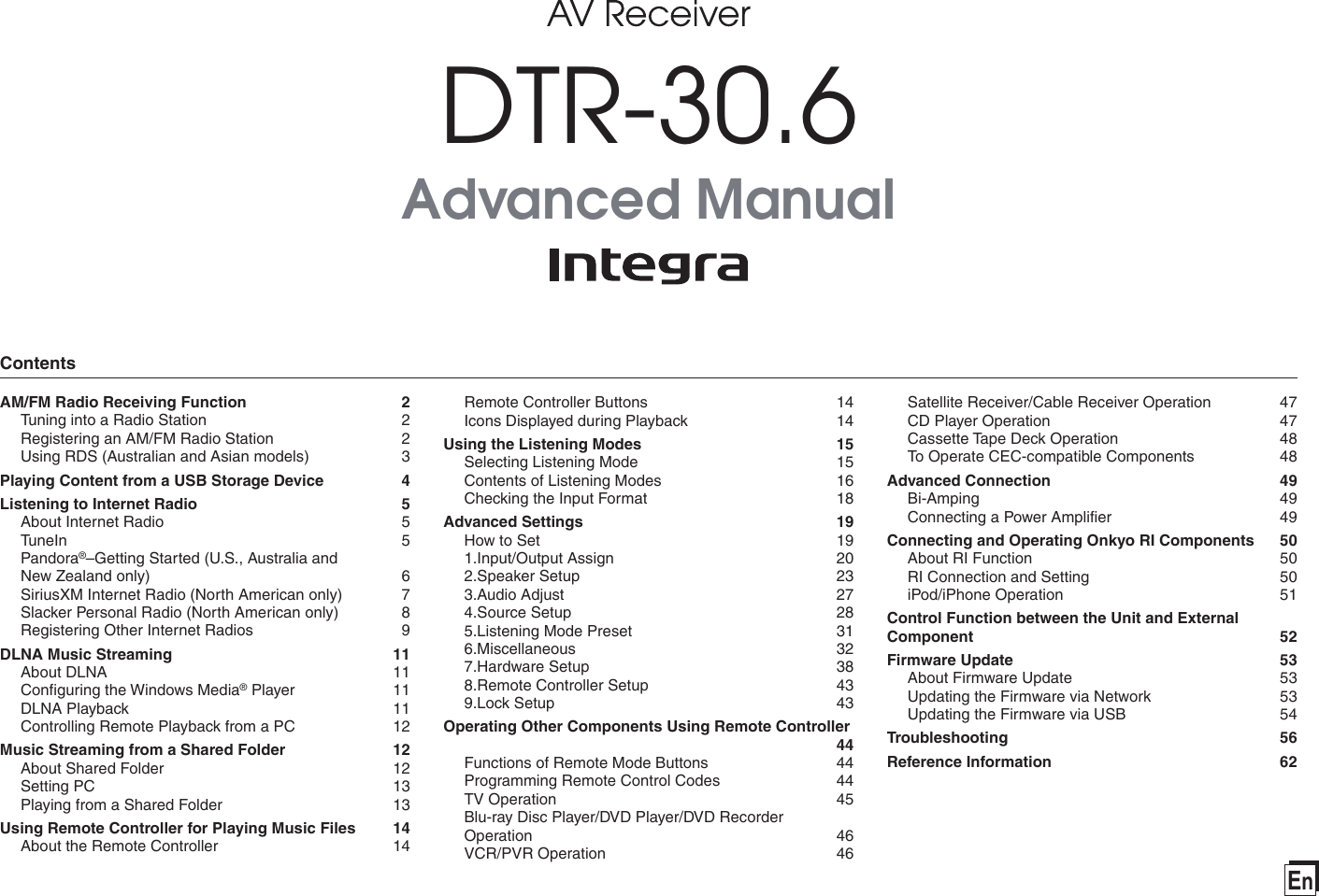 Browning Integra Dtr 30 6 Owners Manual